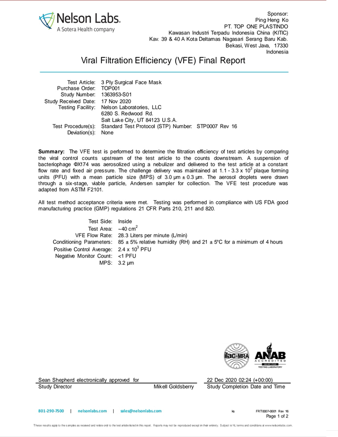 PT. Top One Plastindo